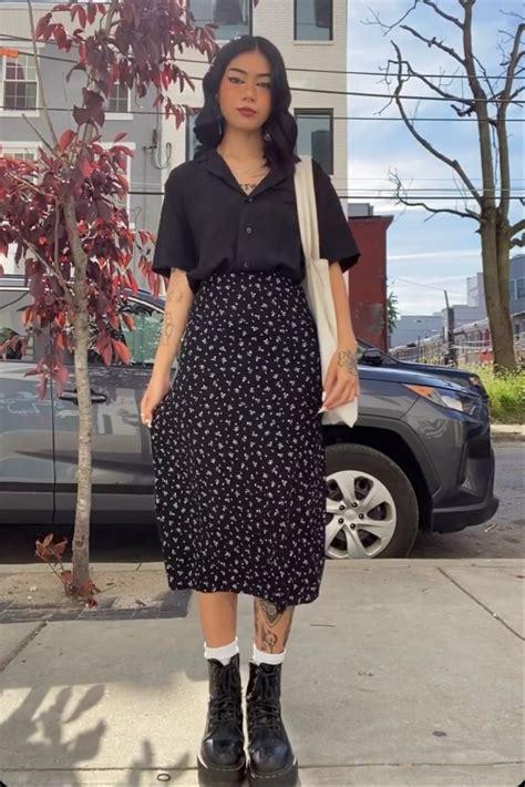 Midi Skirt Floral Artofit