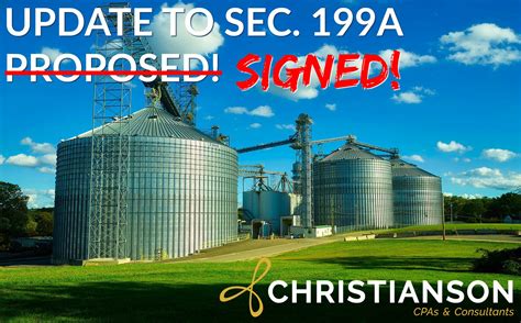 The Fix Is In A Revision To Sec 199a Has Been Made Christianson Pllp