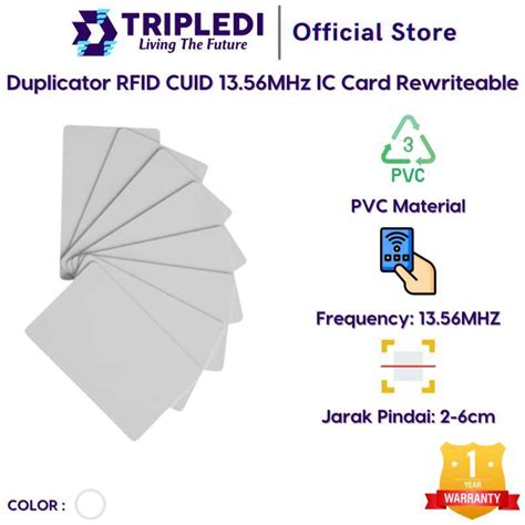 Jual Tripledi Cuid Ic Smart Card 13 56mhz Duplicator Door Access Rumah
