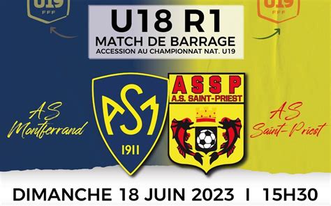 Programme Du Week End 17 18 Juin ASM Football