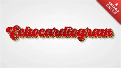 Echocardiogram Generador De Efectos De Estilo De Texto