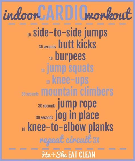 Indoor Cardio Workout Circuit Circuit Workout Cardio Workout Circuit