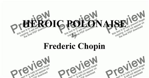 Heroic Polonaise Download Sheet Music Pdf File
