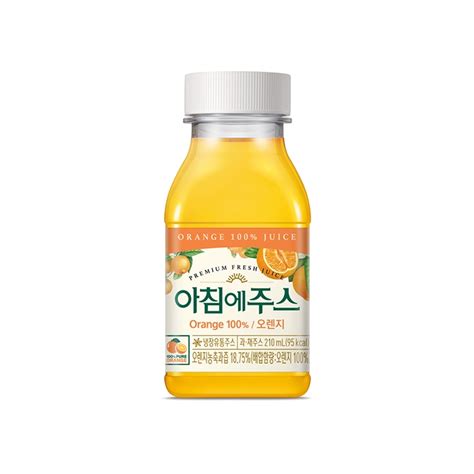 서울우유 아침에주스 오렌지 210ml 배민스토어