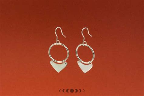Pendientes Julia 1 Pendientes Geométricos Pendientes De Plata