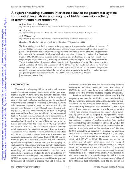 Pdf A Superconducting Quantum Interference Device Magnetometer System For Quantitative