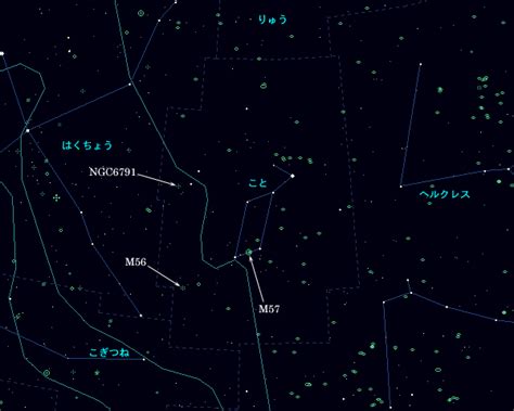 星雲星団クリッカブルマップ 40 こと座