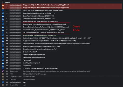 Crash Il2cpp Vm Object AllocatePtrFree While Deserializing Unity