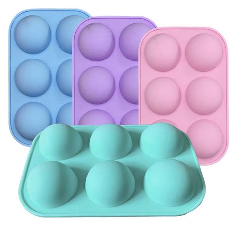 Mixed24 Backform 4x Silikon Halbkugel Backform Törtchen Kuchen Mulden