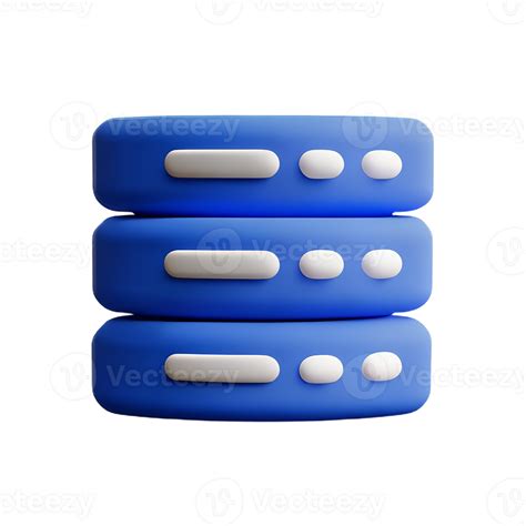 Database D Rendering Icon Illustration Png