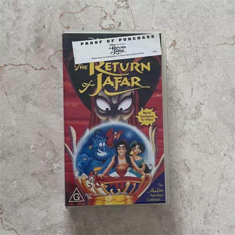 Aladdin The Return Of Jafar Vhs Disney 500 Picclick Au
