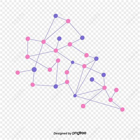 Pink Purple Node Patterntechnical Patternnetwork Nodesense Of Technology Free Png And Clipart