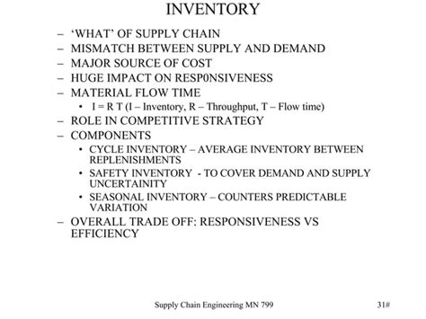 Supply Chain Engineering Ppt
