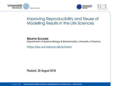 Improving Reproducibility And Reuse Of Modelling Results In The Life