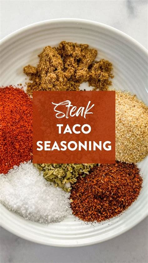 Homemade Steak Taco Seasoning Recipe Steak Taco Seasoning Taco