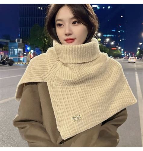 터틀넥 머플러 스카프 넥워머 목토시 목도리 목폴라 숄더 니트 티몬