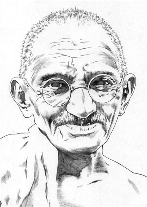 Dibujo Para Colorear Mahatma Gandhi Dibujos Para Imprimir Gratis Porn