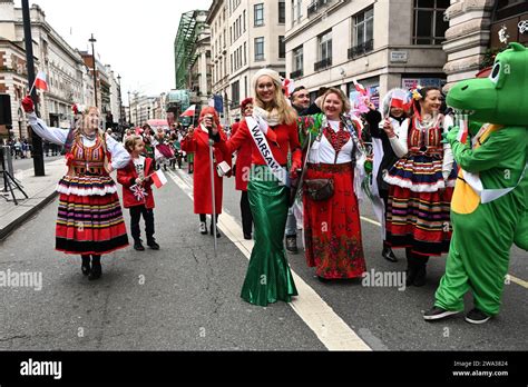 London Uk 1st Jan 2024 Londons Annual New Year Parade Featuring