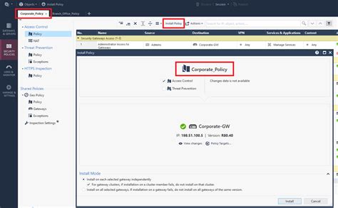 Solved Smart Console Global Install Policy Vs Target Inst Check Point Checkmates