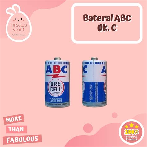 Jual Atk Baterai Abc Ukuran C Volt Pcs Shopee Indonesia