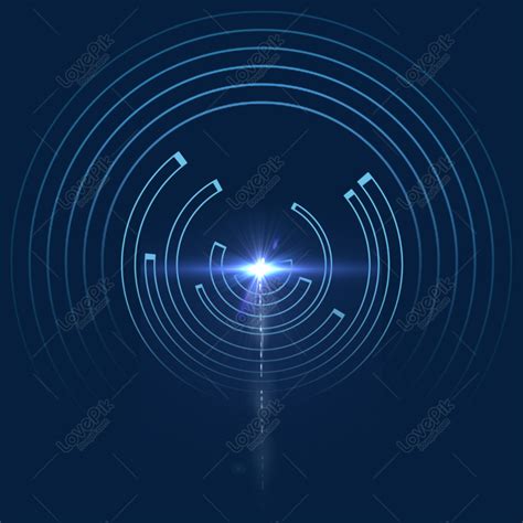 빛나는 청색 기술 라인 Png 일러스트 무료 다운로드 Lovepik