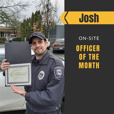 Congratulations To Officers Josh First Response Security