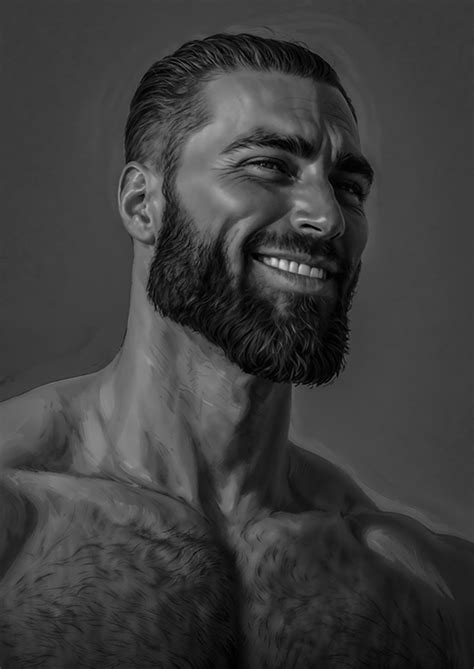 Chad Face Meme Black And White Posters And Prints By Lootprint Printler