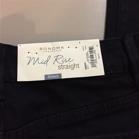 Sonoma Pants And Jumpsuits Nwt Sonoma Fit Mid Rise Straight Black