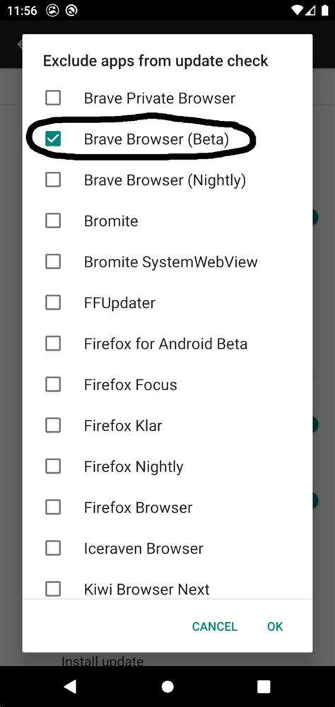 Exclude Apps From Update Check No Longer Works · Issue 272 · Tobi823