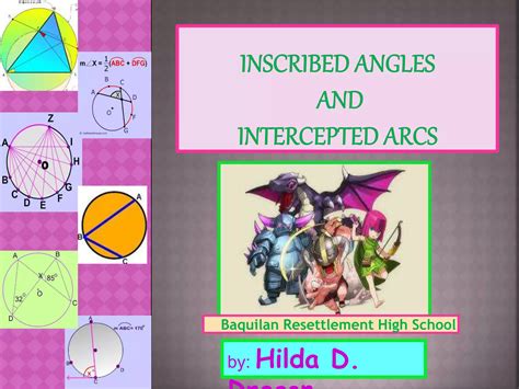 Inscribed Angle And Intercepted Arc Pptx