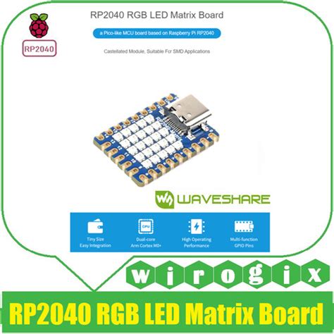 Jual Rp2040 Rgb Led Matrix Board Kab Bandung Wirogix Tokopedia