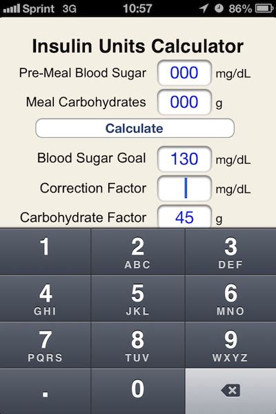 Insulin Units Iphone And Ipad Medical App Review