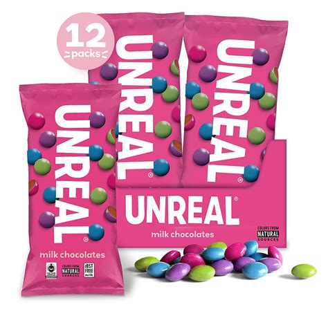 Unreal Milk Chocolate Gems 12 Count Healthy Snack Solutions