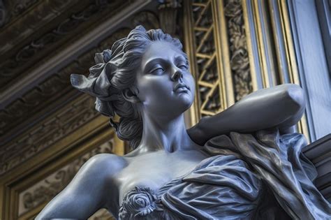 Premium AI Image A Statue Of A Woman