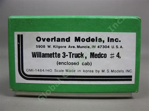 Overland Ho Brass Willamette 3 Truck Medco 4 Geared Shay Logging
