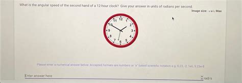 solved what is the angular speed of the second hand of a
