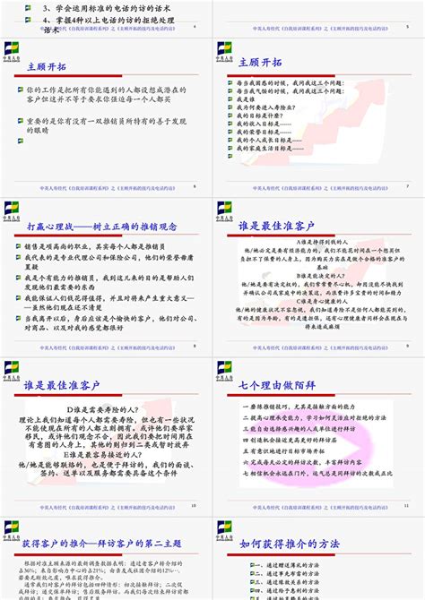 中英人寿保险销售技巧及电话约访ppt模板卡卡办公