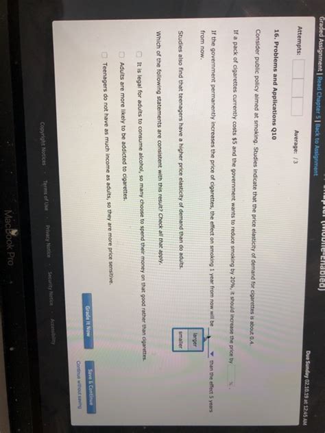 Solved Attempts Average 1 17 Problems And Applications Chegg