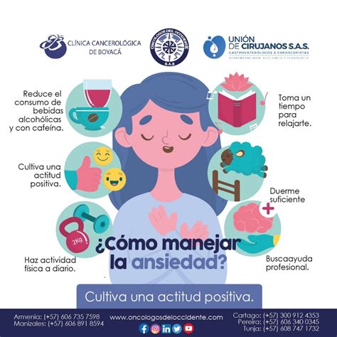 Cómo manejar la ansiedad Oncólogos del Occidente S A S Zentria Tratamientos de Cáncer