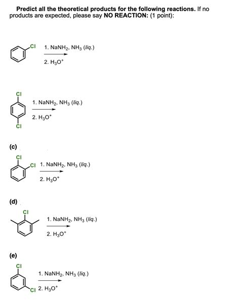 [solved] Predict All The Theoretical Products For The Following Course Hero