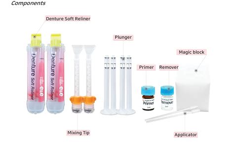 Eande Upper And Lower Denture Soft Reline Kit Industrial
