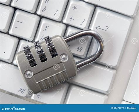 Locked Keyboard Editorial Photography Image Of Security 58479772