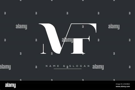 Modern Abstract Letter MF FM Logo Design Minimal MF FM Initial Based