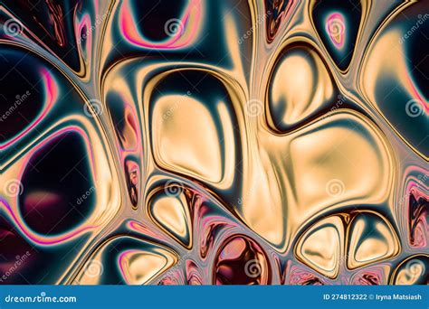 Molten Fluid Metallic Texture Stock Illustration Illustration Of Instagram Bronze 274812322