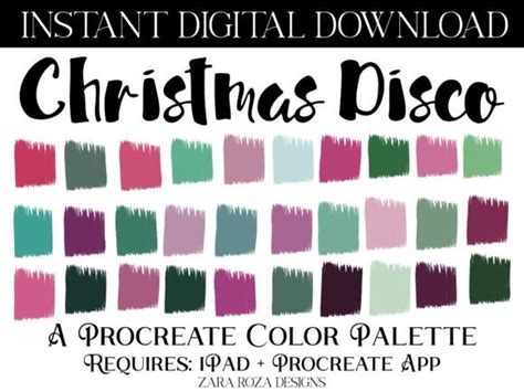 Wavy Retro Procreate Color Palette Graphic By ZaraRozaDesigns