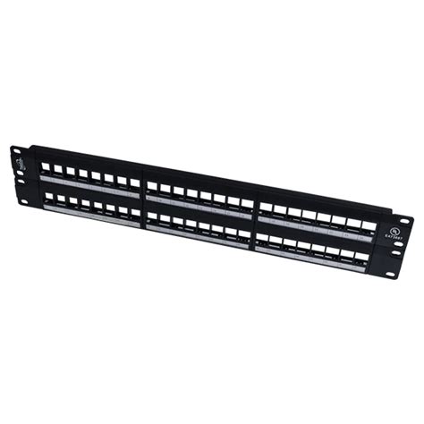 PATCH PANEL MODULAR 48 PUERTOS UL PARA RACK PARA CONFIGURAR 2U TEKLINK Tectel Distribuidor