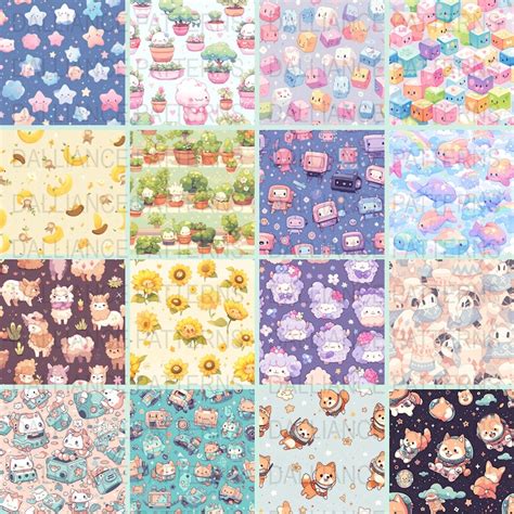 350 Kawaii Patterns Kawaii Patterns Wallpaper Seamless Patterns