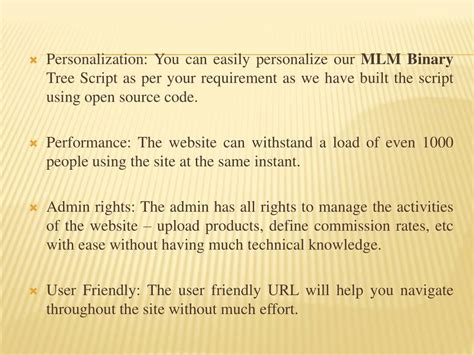 Ppt Mlm Binary Plan Php Script Binary Plan Mlm Software Powerpoint