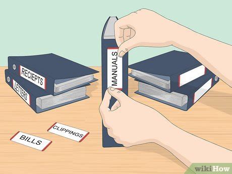 Ways To Organize Binders On A Shelf WikiHow