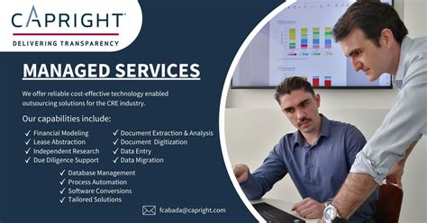 Finally An Outsource Solution With Deep Cre Expertise Capright